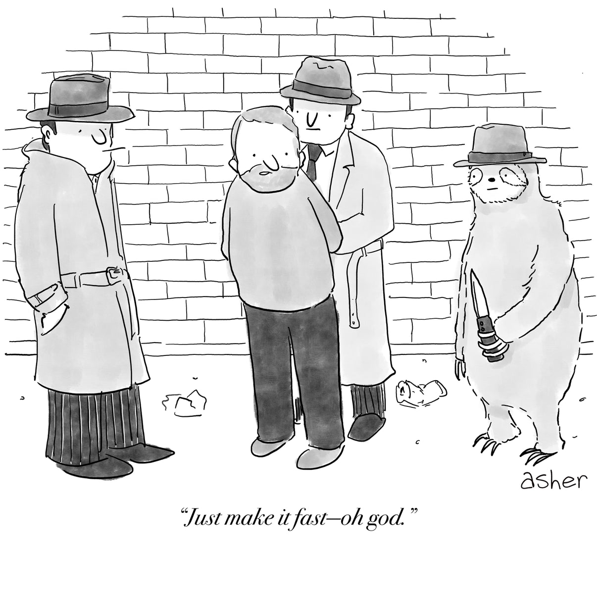 Sloth Detective Art Print – Asher Perlman